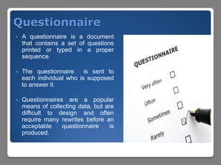 Sources & methods of data collection | PPTX