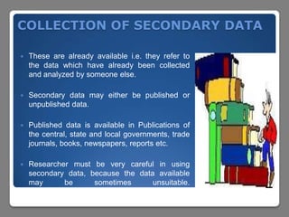 Sources & methods of data collection | PPTX