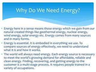 Sources of energy | PPTX