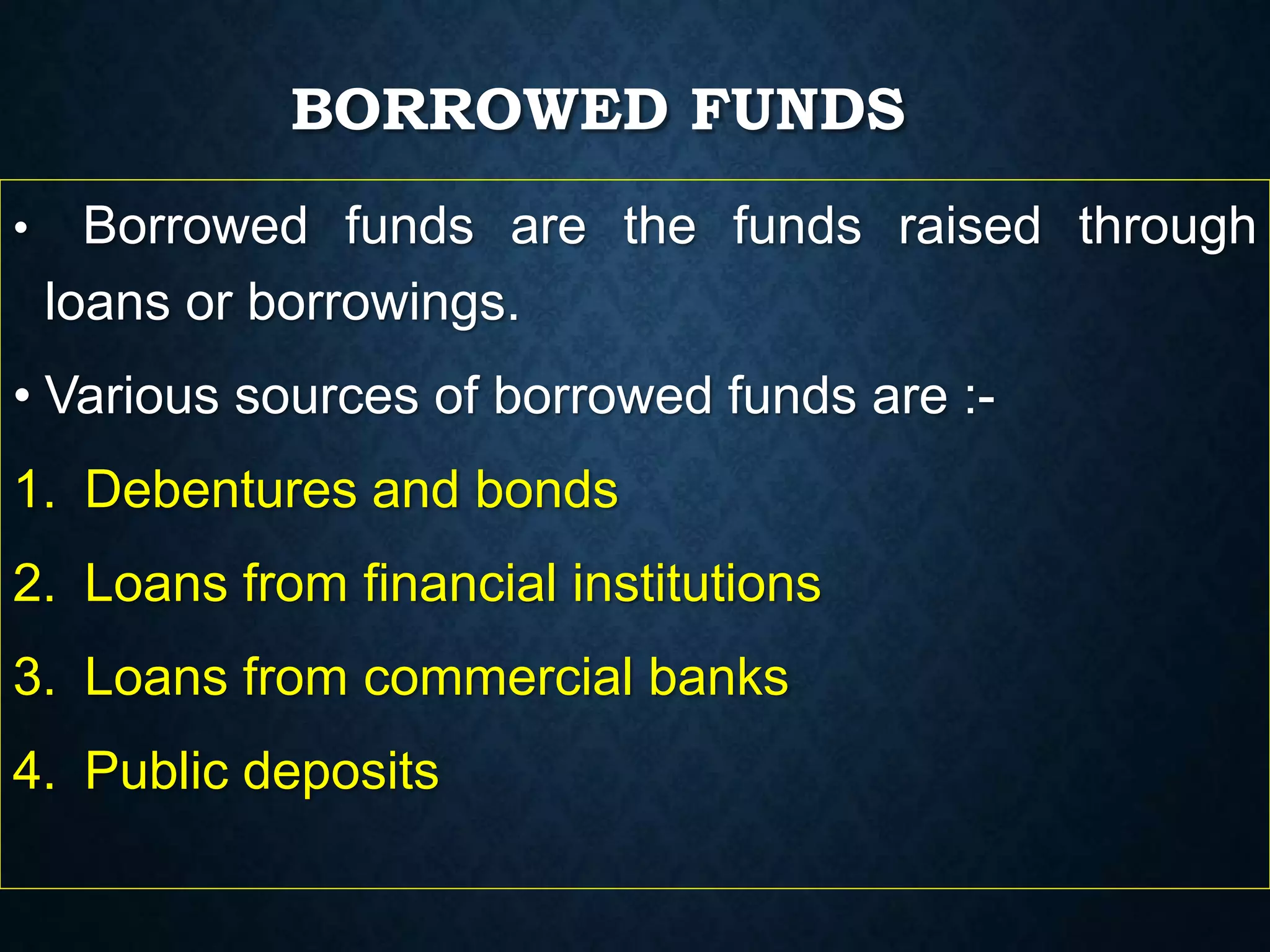 Sources of business finance | PPTX