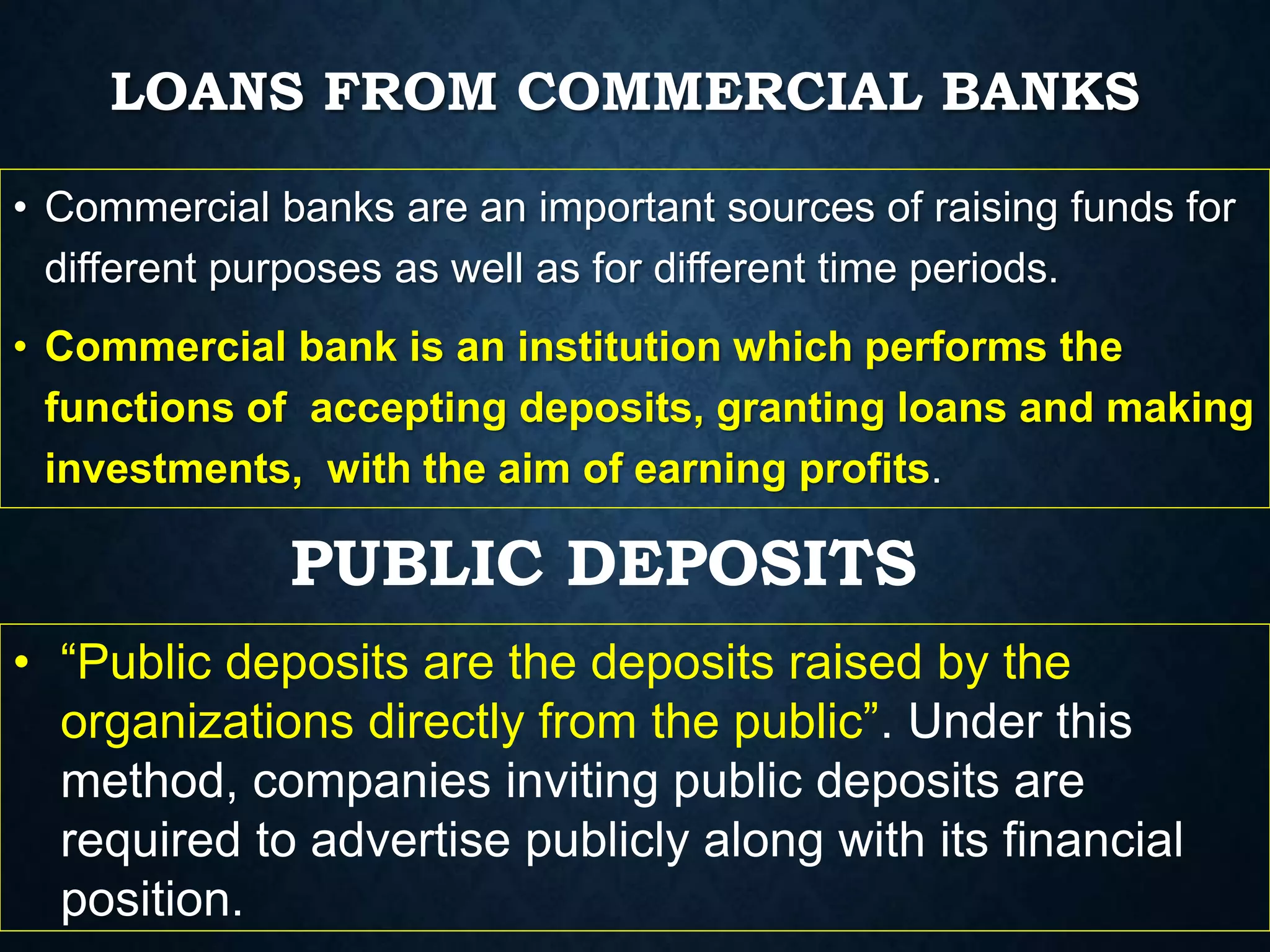 Sources of business finance | PPTX