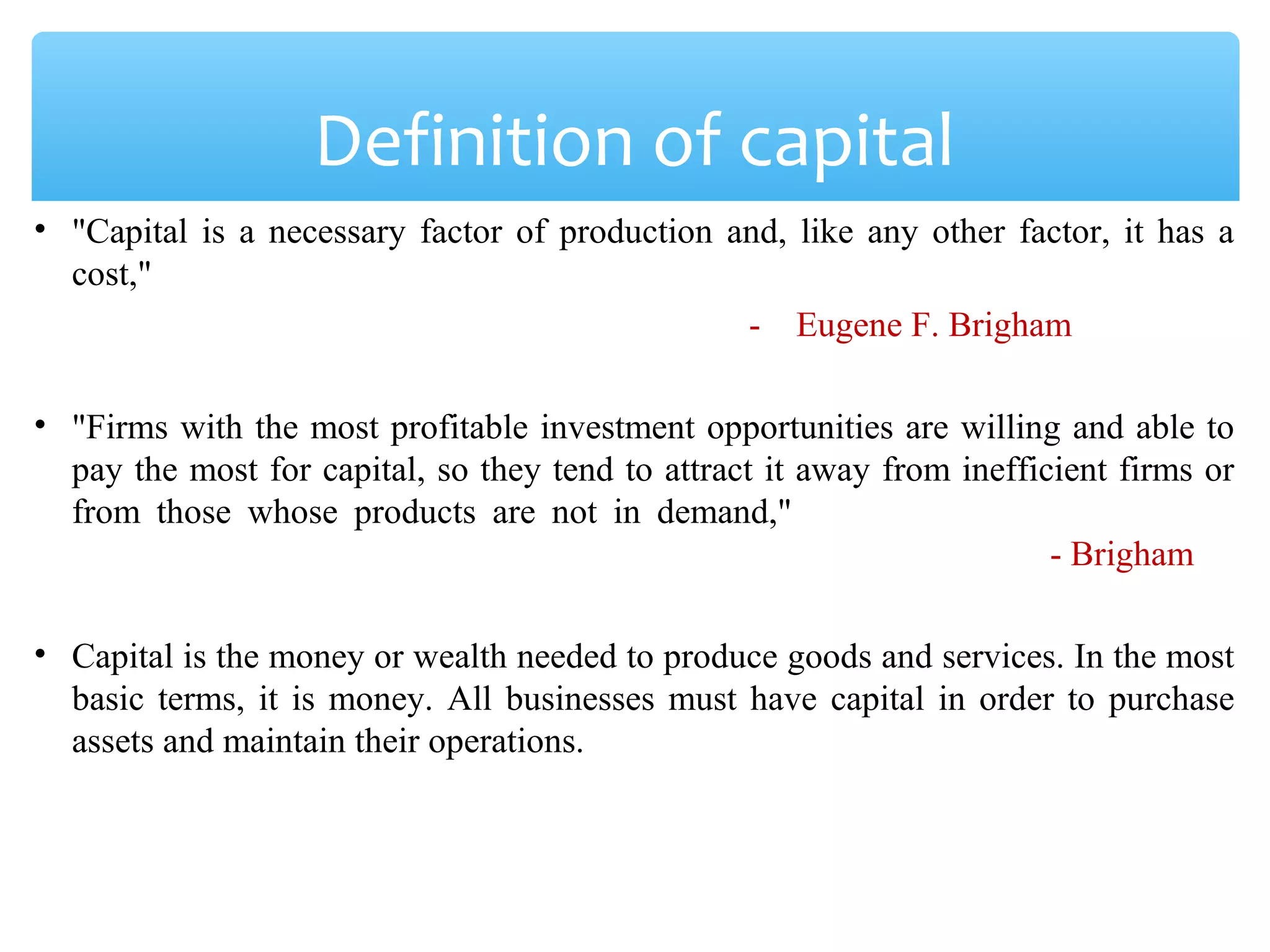 Sources of capital | PPT