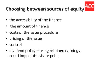 Sources of capital/ Cost of Capital | PPTX