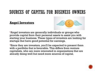 Sources of Capital considered in starting business | PPT