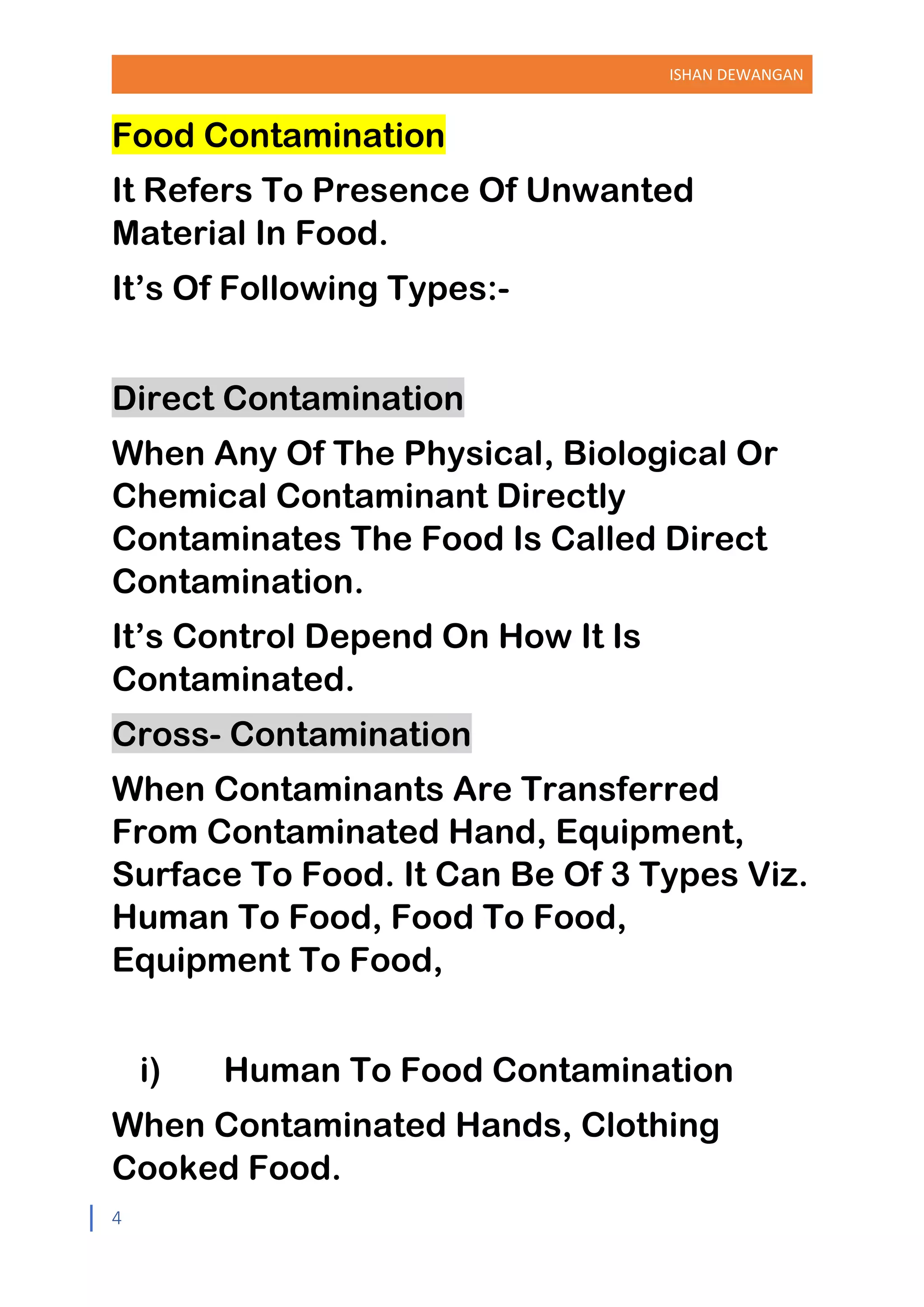 Sources Of Contamination And Their Control | PDF