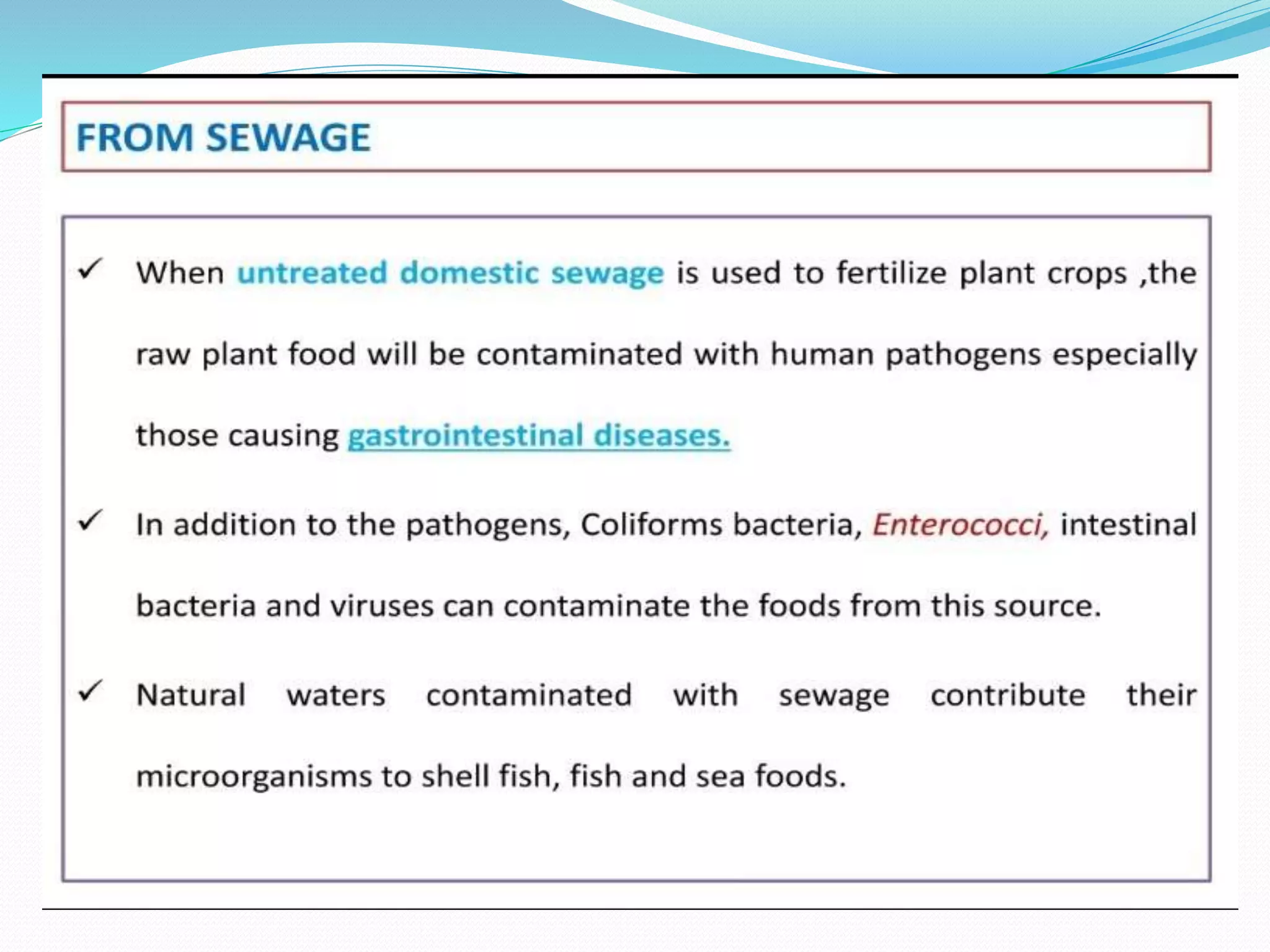 Sources of Contamination of Food PPT | PPTX