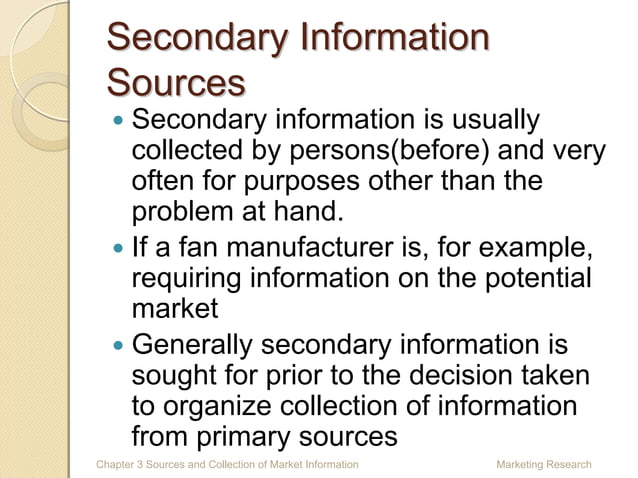Sources of data collection