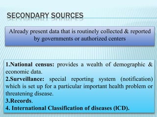 Sources of data collection | PPTX