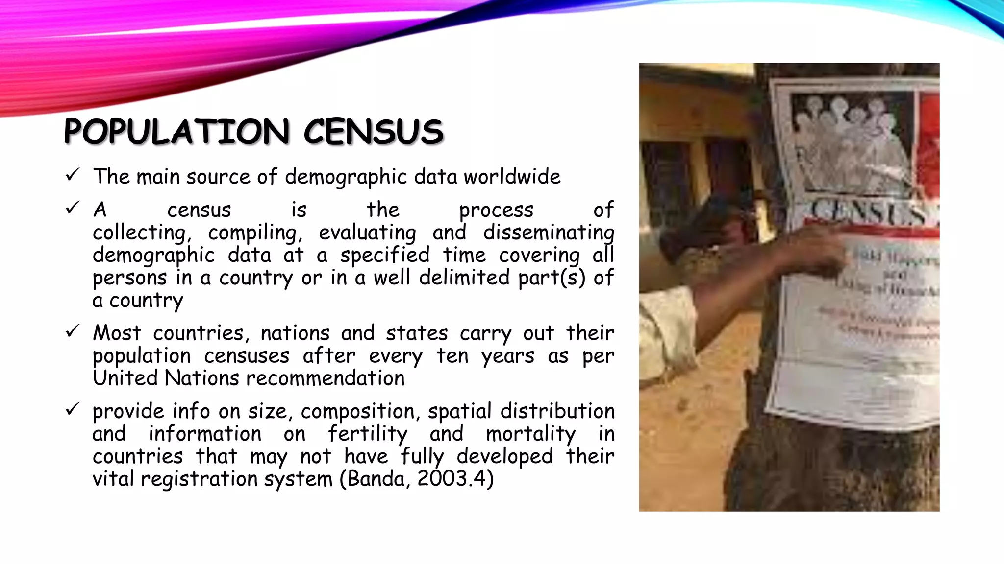 Sources of demographic data | PPTX