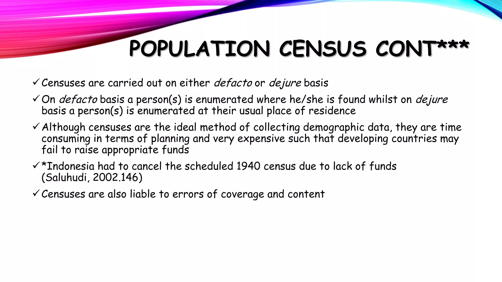 Sources of demographic data | PPTX