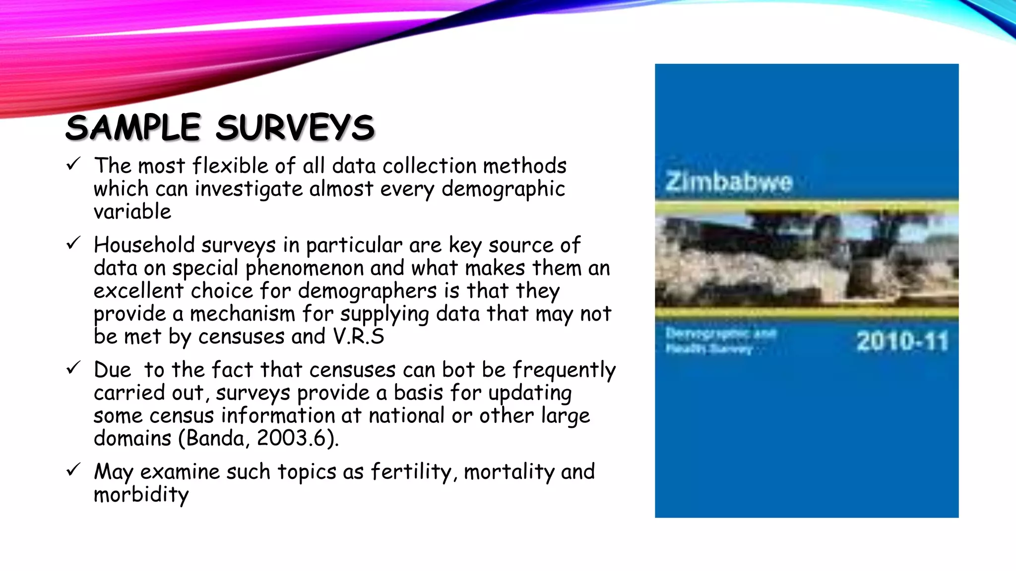 Sources of demographic data | PPTX