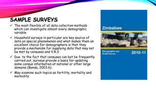 Sources of demographic data | PPTX