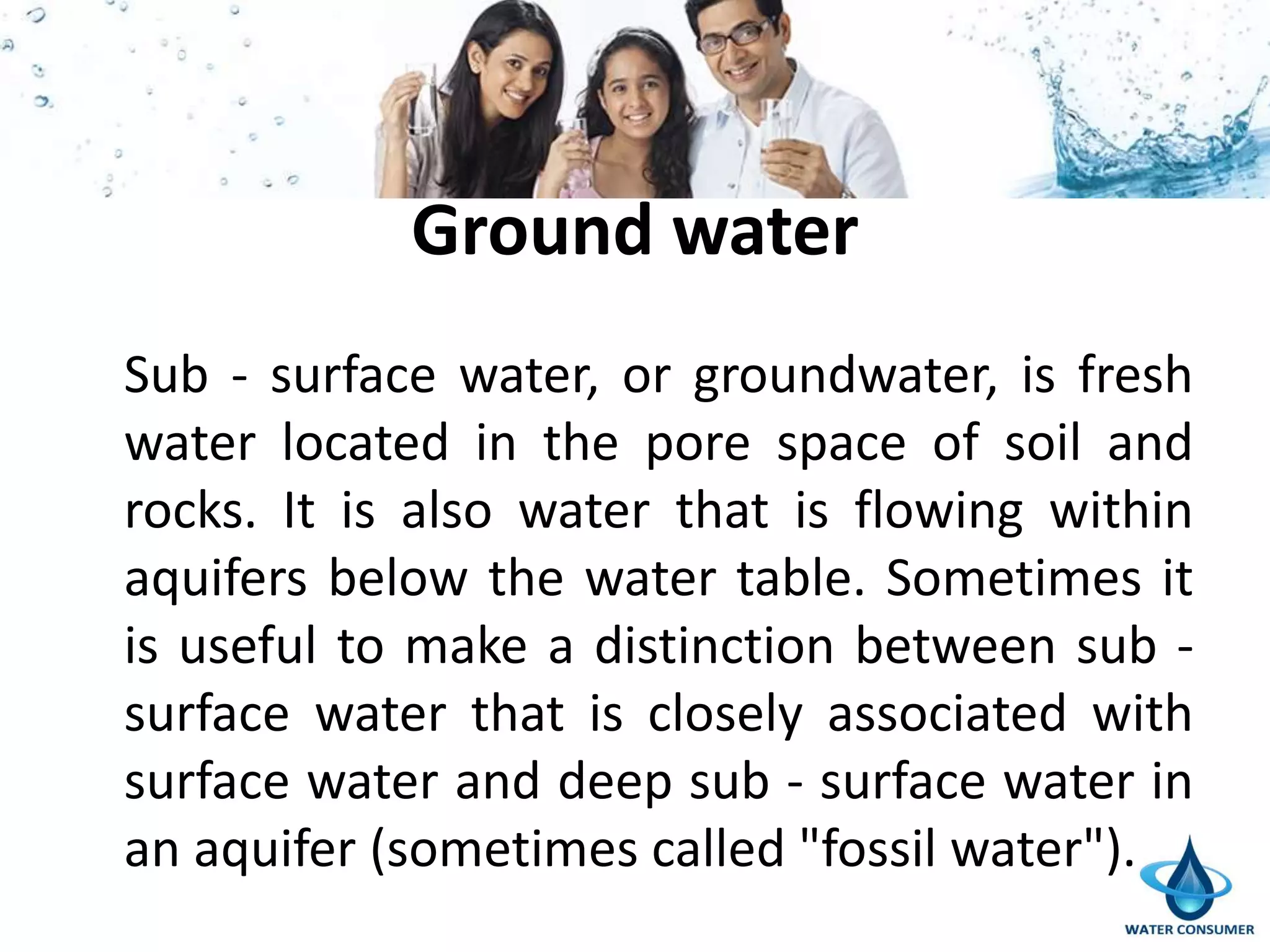 Sources of Water in India | PPTX