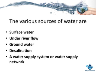 Sources of Water in India | PPTX