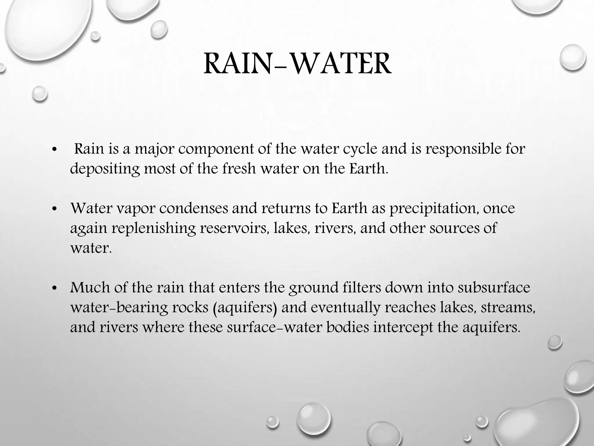 Sources of drinking water on earth. | PPTX