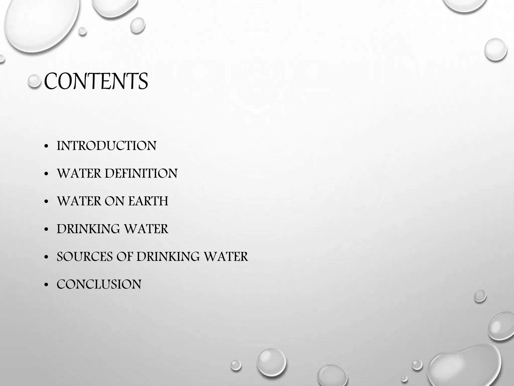 Sources of drinking water on earth. | PPTX