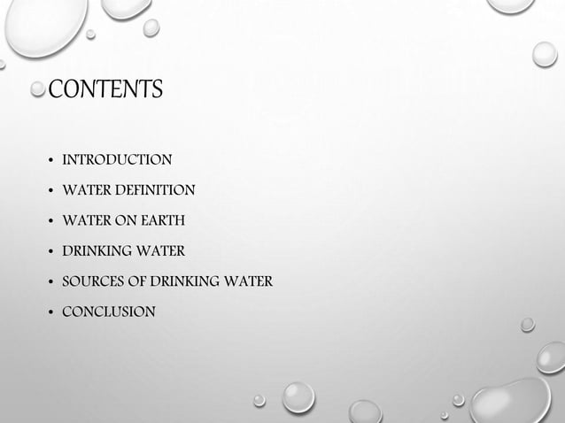 Sources of drinking water on earth. | PPTX