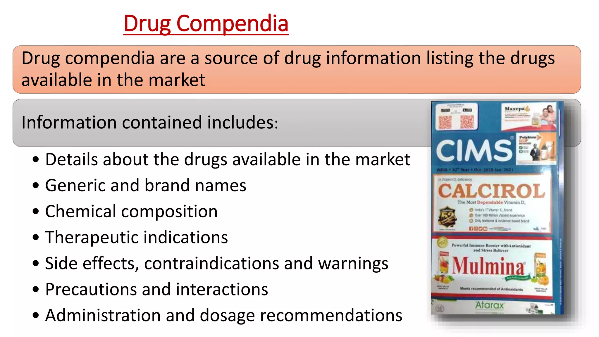 Sources of drug information | PPTX