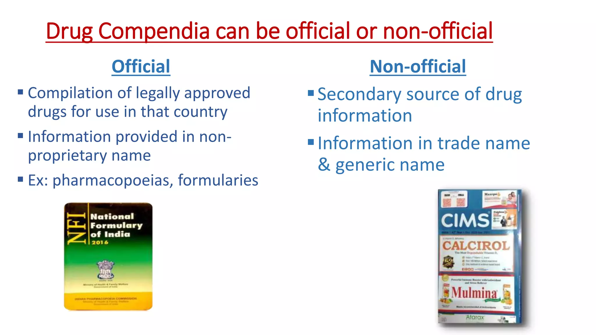 Sources of drug information | PPTX