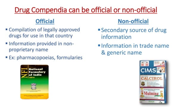 Sources of drug information | PPTX