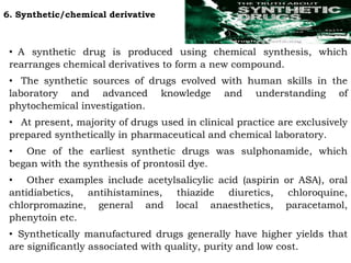 Sources of drugs | PPTX