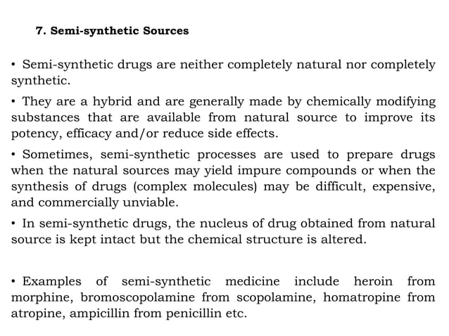 Sources of drugs | PPTX | Pharmaceutical Drugs | Medical Health