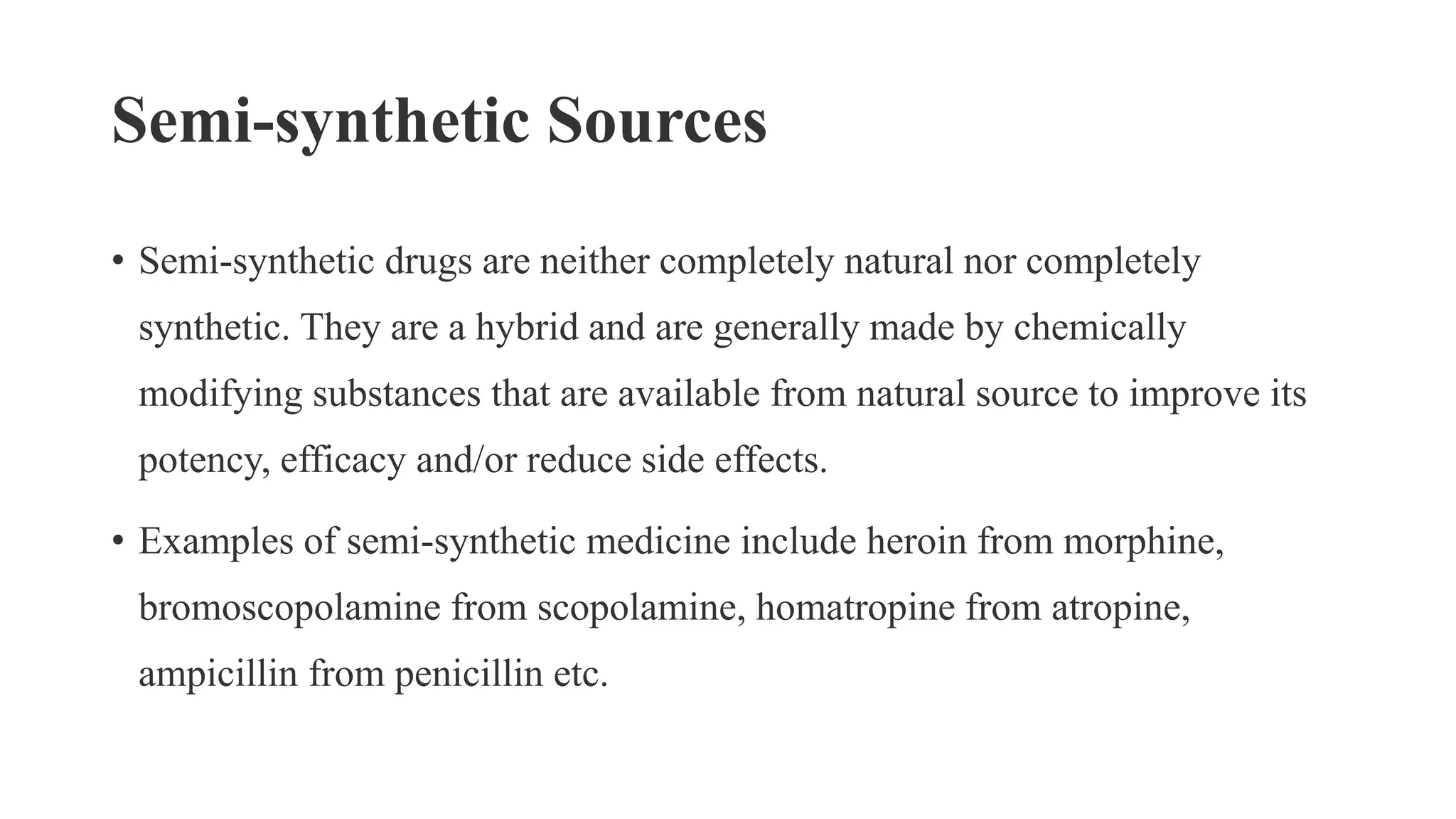SOURCES OF DRUGS pharmacology presentation | PDF