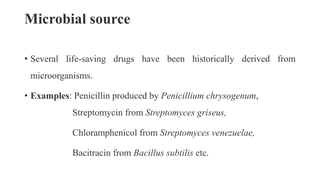 SOURCES OF DRUGS pharmacology presentation | PPT