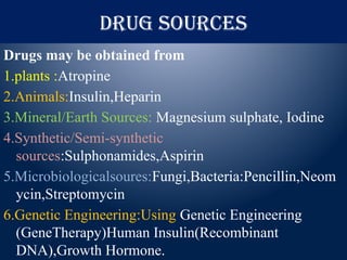 sources of drugs. pharmacognosy,pharmacology. | PPT