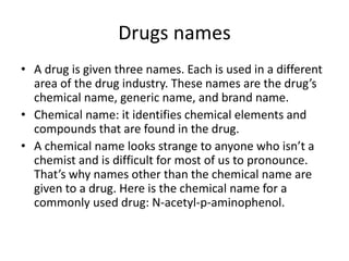 Sources of drugs and their various meanings | PDF