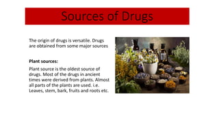 Sources of Drugs pharmacology presentation 1.pptx
