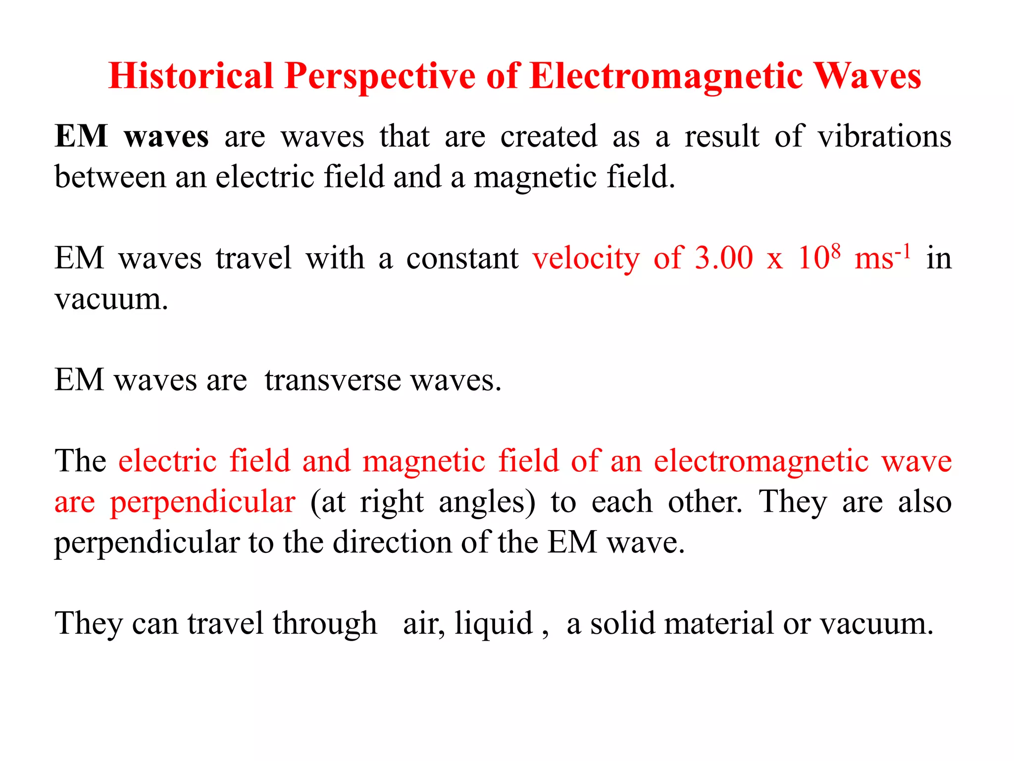 Sources of electromagnetic waves | PPTX