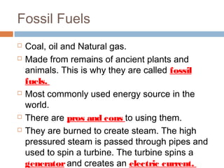 Sources of energy | PPT