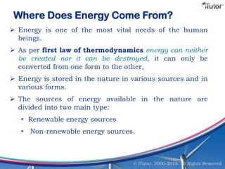 Sources of Energy | PPTX