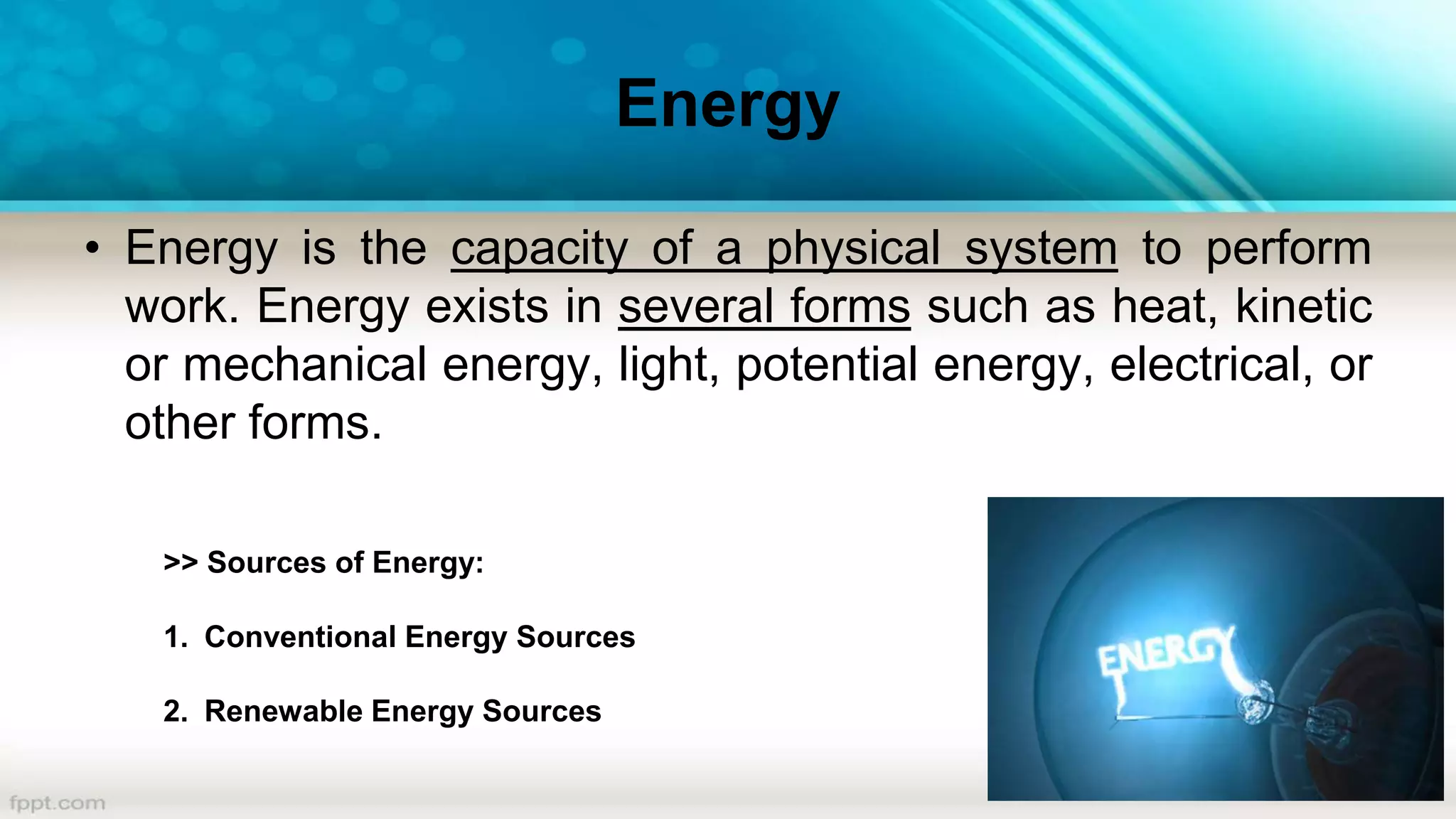 Sources of energy | PPTX