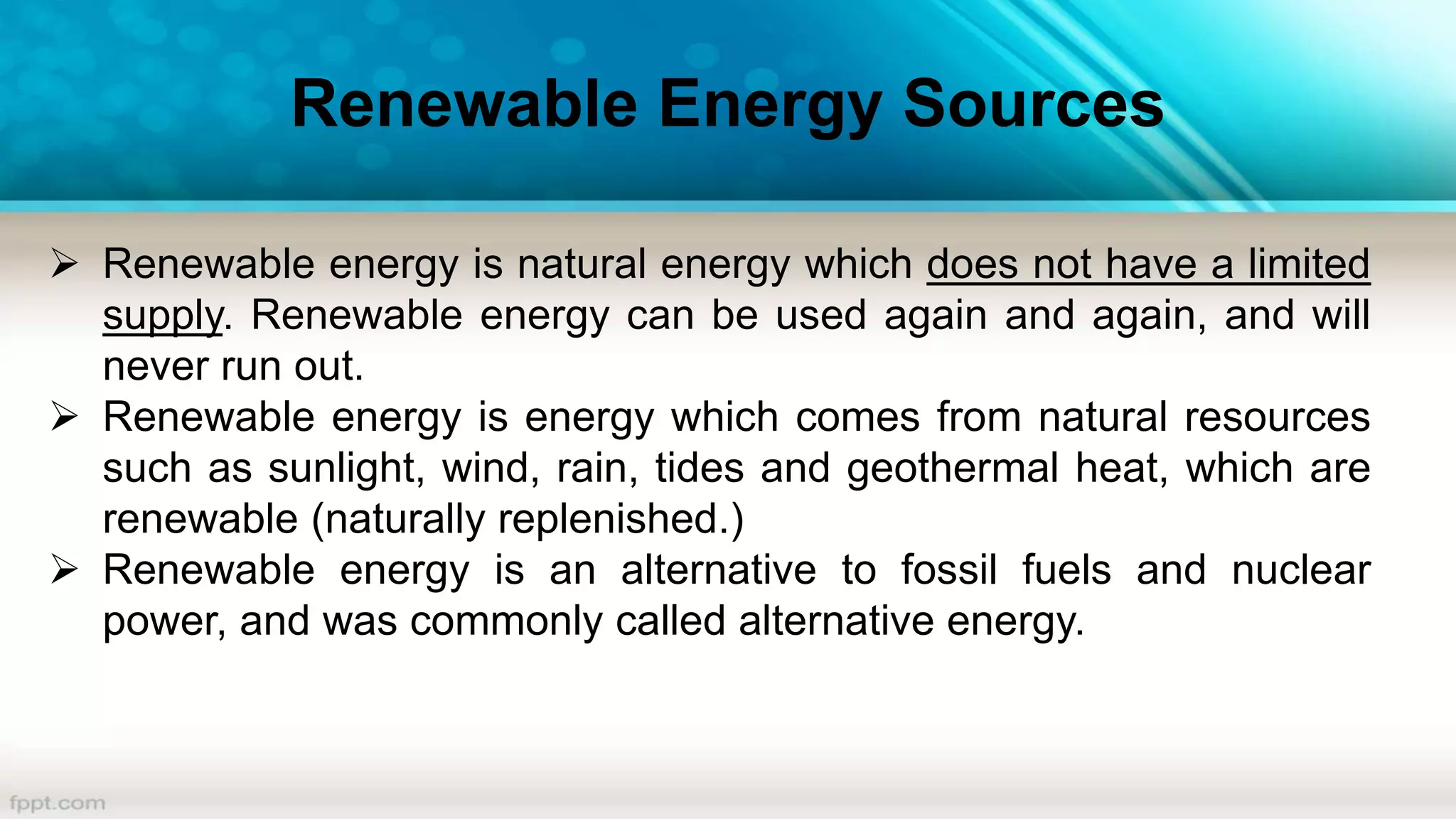 Sources of energy | PPTX