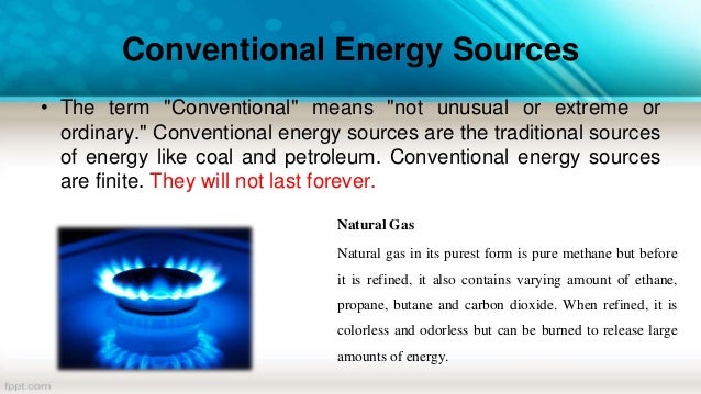 Sources of energy