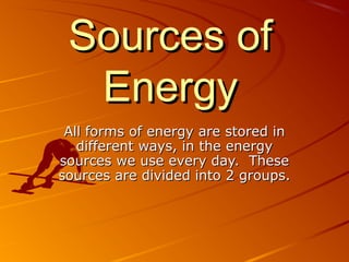 Sources of energy | PPT
