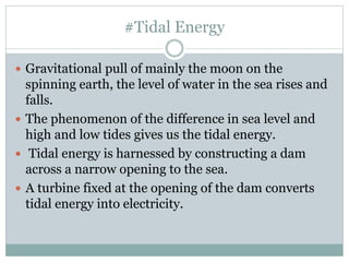 Sources of energy for class 10th | PPTX