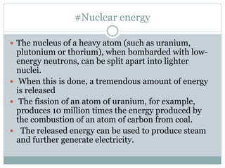 Sources of energy for class 10th | PPTX