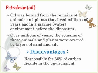 Sources of energy renewable and non-renewable | PPTX