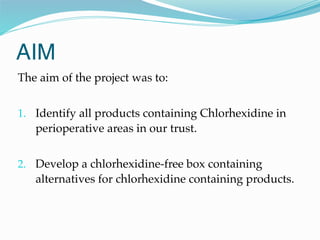 Sources of exposure to chlorhexidine in the health care setting | PDF