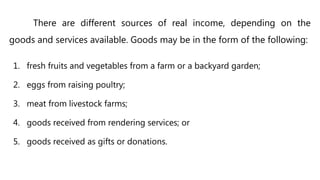 Sources of Family Income | PPTX