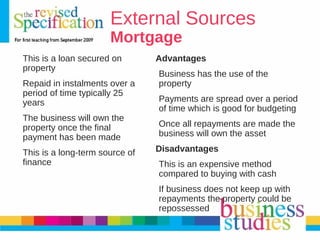 Sources of finanace | PPT
