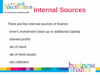 Sources of finanace | PPT