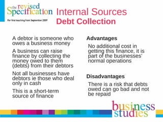 Sources of finanace | PPT