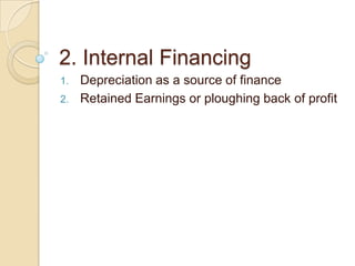 Sources of finance | PPTX