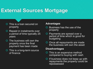 FINANCIAL MANAGEMENT- Sources of finance | PPTX