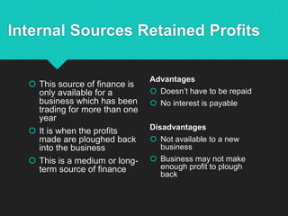 FINANCIAL MANAGEMENT- Sources of finance | PPTX