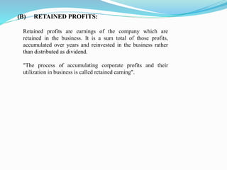 Sources of finance | PPTX